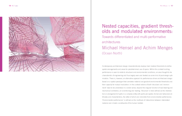 (PDF) Nested Capacities, Gradient Thresholds and Modulated Environments ...