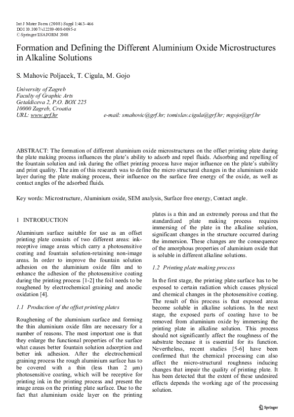(PDF) Formation and Defining the Different Aluminium Oxide ...