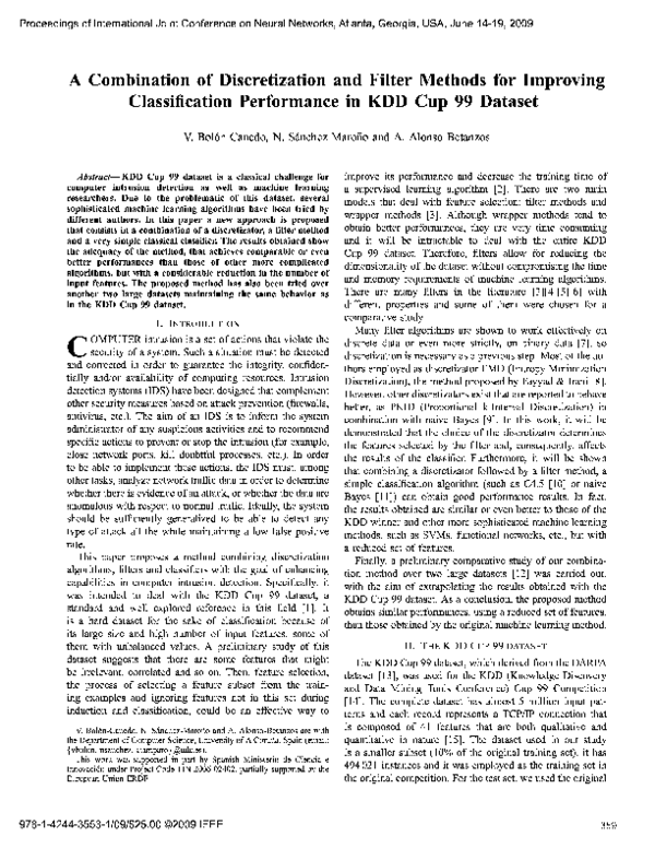 (PDF) A Combination of Discretization and Filter Methods for Improving Classification ...