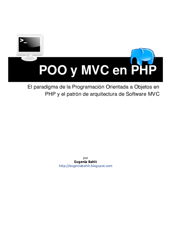 Pdf Poo Y Mvc En Php 