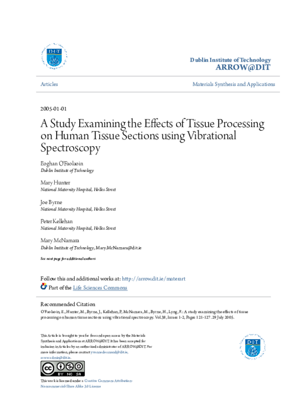 (PDF) A study examining the effects of tissue processing on human ...