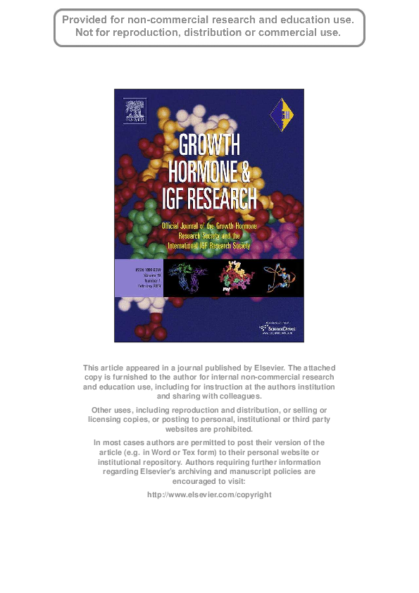 (PDF) Expression of ghrelin receptor, GHSR-1a, and its functional role ...