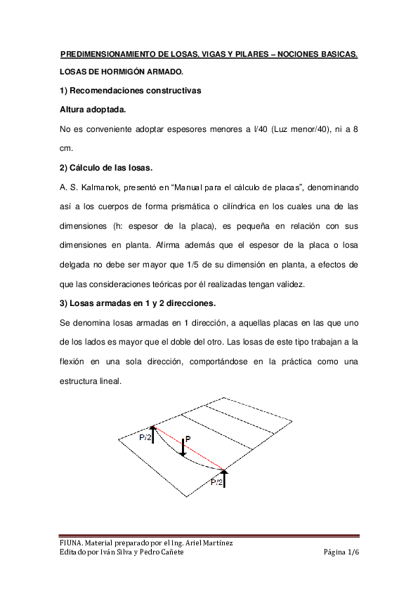 (PDF) Pre dimensionamiento losas, vigas, pilares.
