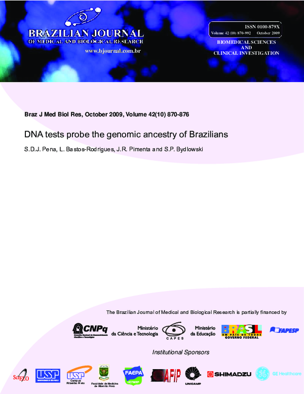 (PDF) DNA tests probe the genomic ancestry of Brazilians