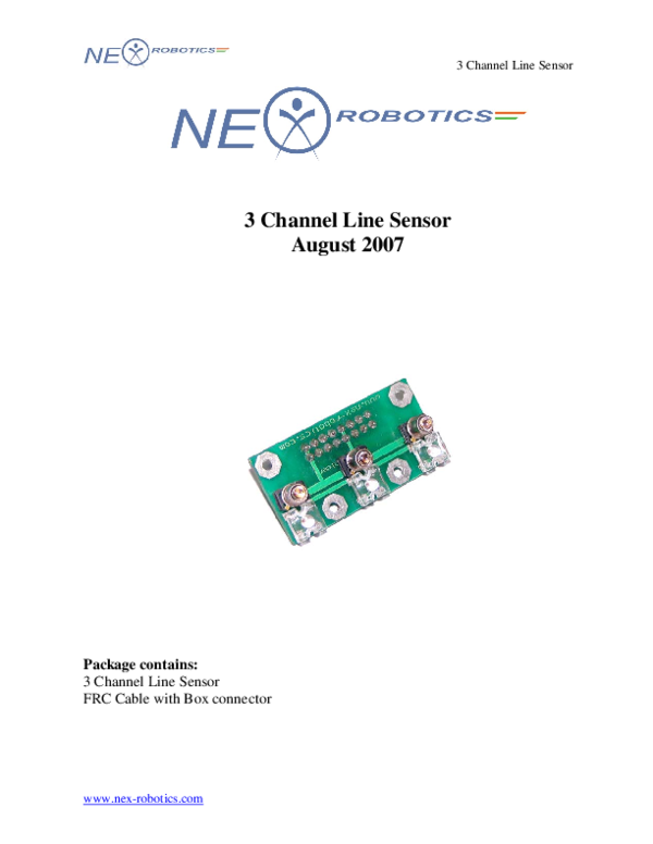 (PDF) 3 Channel Line Sensor