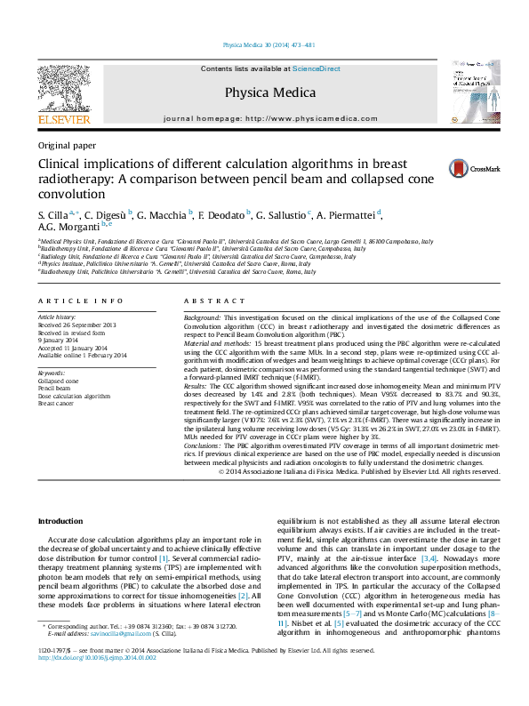 Pdf Clinical Implications Of Different Calculation Algorithms In