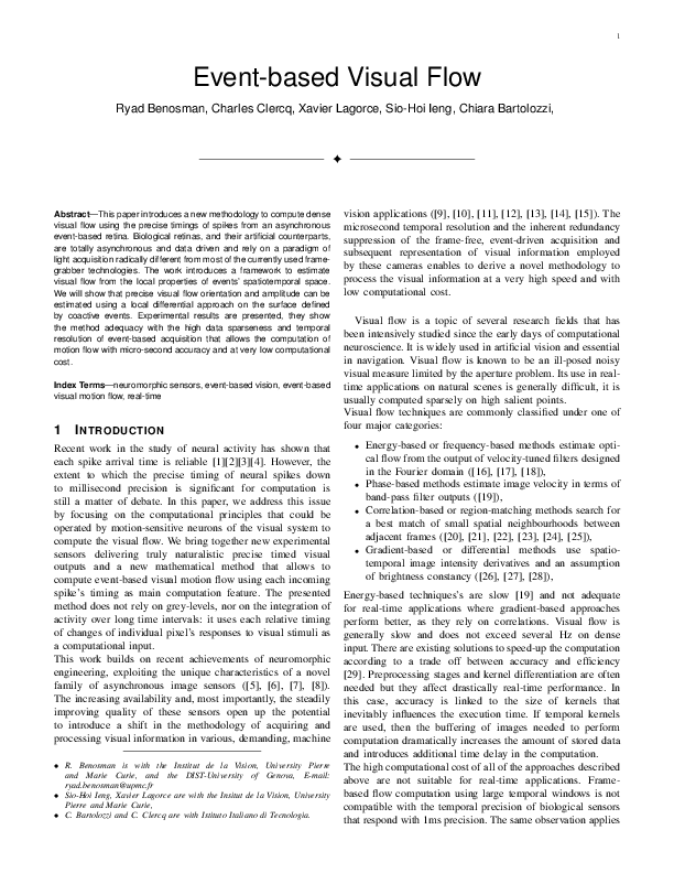 (PDF) Event-Based Visual Flow