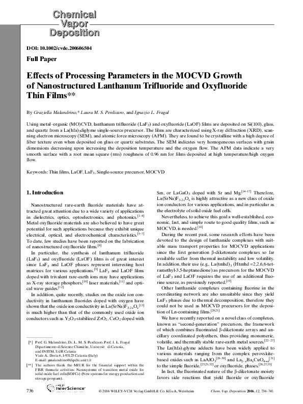 (PDF) Heterobimetallic Sodium Rare-Earth Complexes: “Third-Generation” MOCVD Precursors for the ...