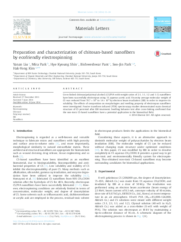 (PDF) Preparation and characterization of chitosan-based nanoparticles