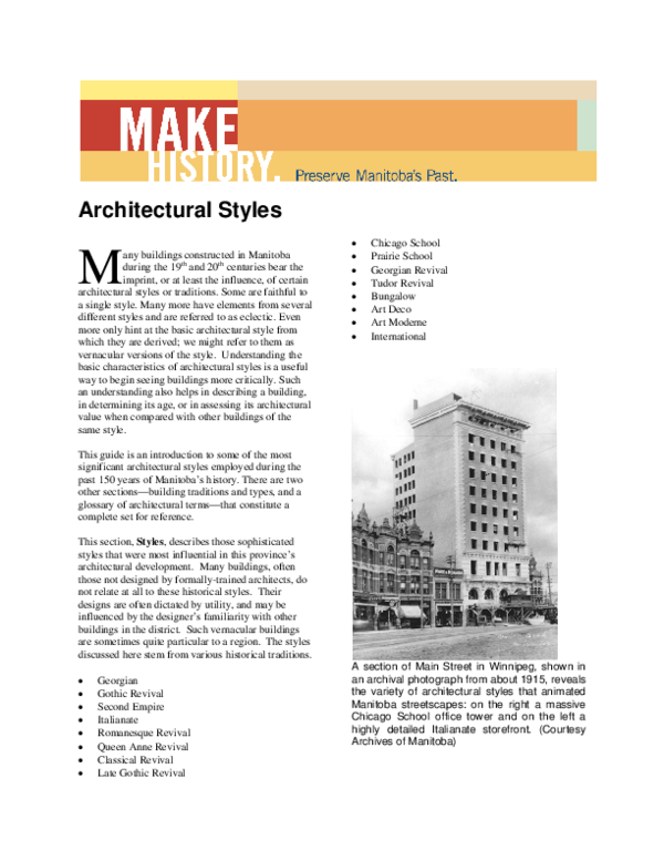 (PDF) Architectural Styles