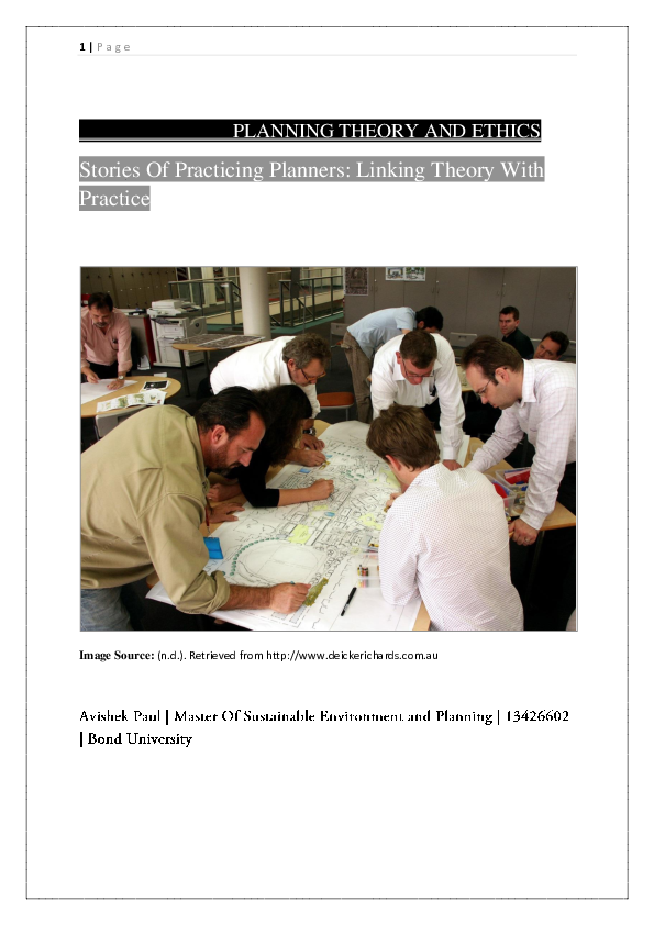 (PDF) PLANNING THEORY AND ETHICS