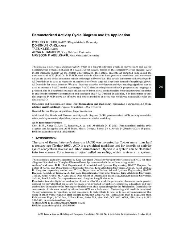 (PDF) Parameterized activity cycle diagram and its application | Arwa Jamjoom and Donghun Kang ...