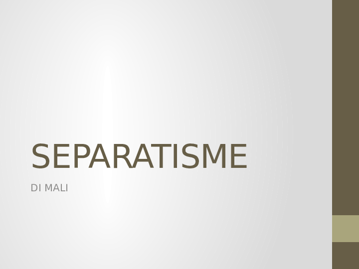 (PPT) SEPARATISME