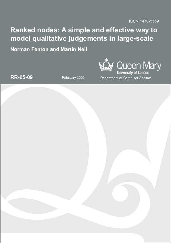 (PDF) Ranked nodes: A simple and effective way to model qualitative judgements in large-scale