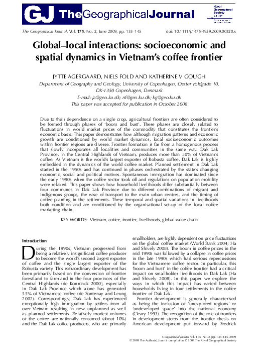 (PDF) Global–local interactions: socioeconomic and spatial dynamics in ...