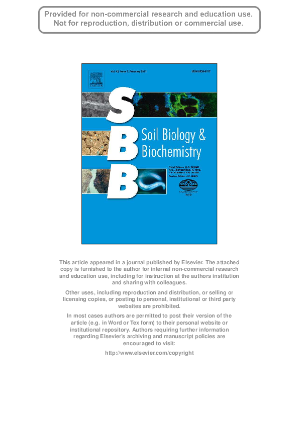 (PDF) Microbial biogeography at the soil pore scale