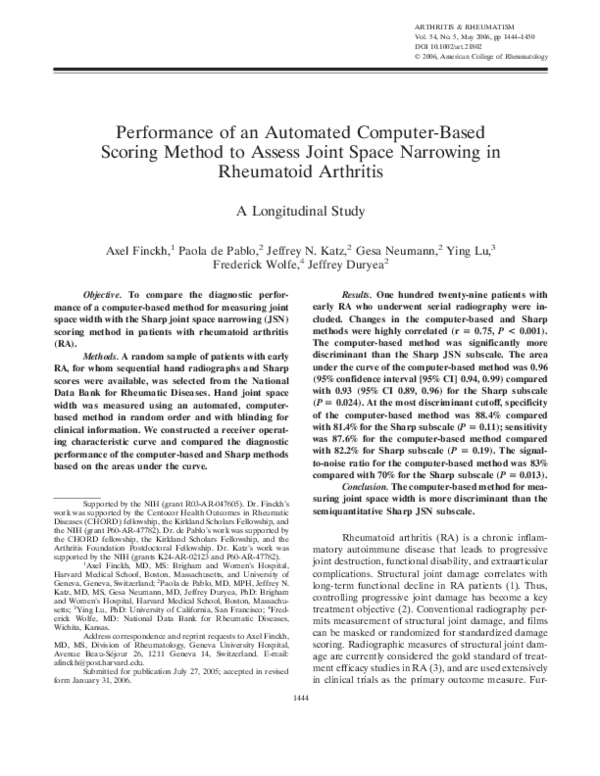 (PDF) Performance of an automated computer-based scoring method to ...