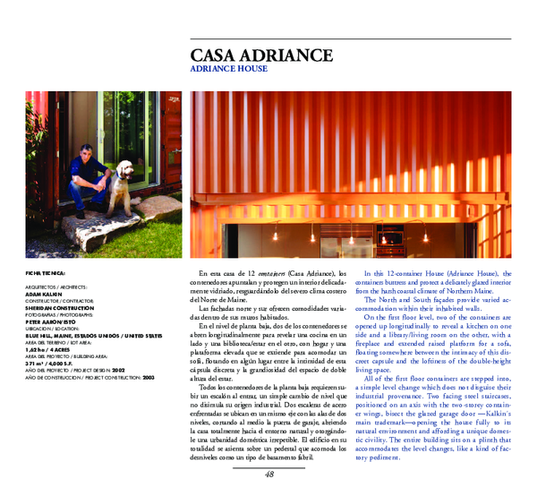 (PDF) CASA ADRIANCE ADRIANCE HOUSE
