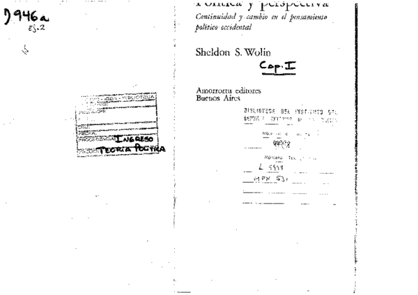 (PDF) Wolin, Sheldon. Política y perspectiva(cap1)
