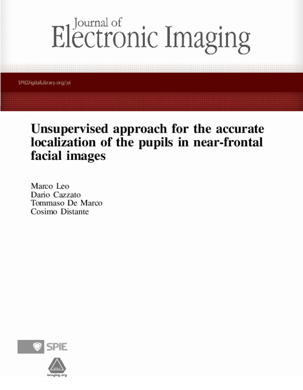 (PDF) Unsupervised approach for the accurate localization of the pupils ...