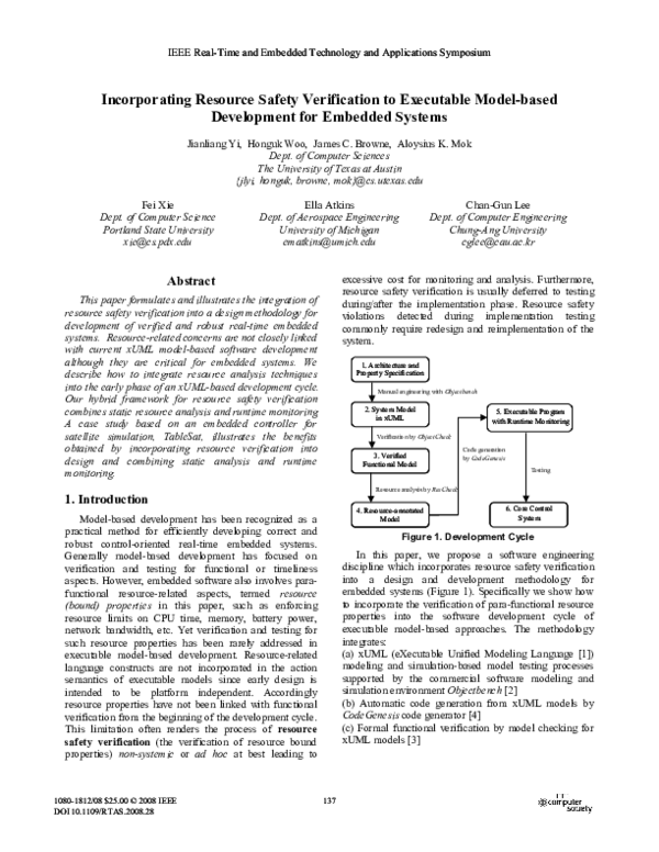 (PDF) Incorporating resource safety verification to executable model-based development for ...