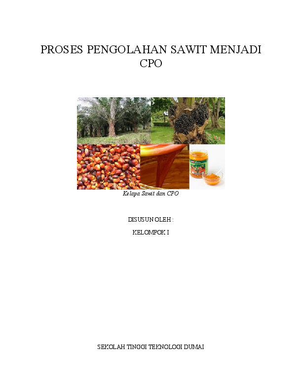 (DOC) Proses Pengolahan Sawit Menjadi CPO