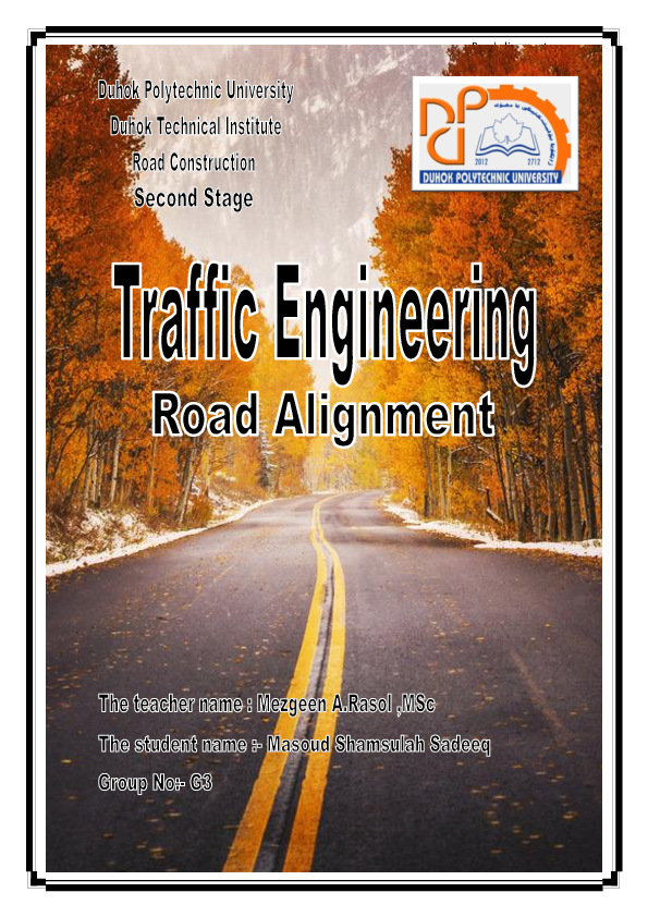 (PDF) Road alignment Road alignment
