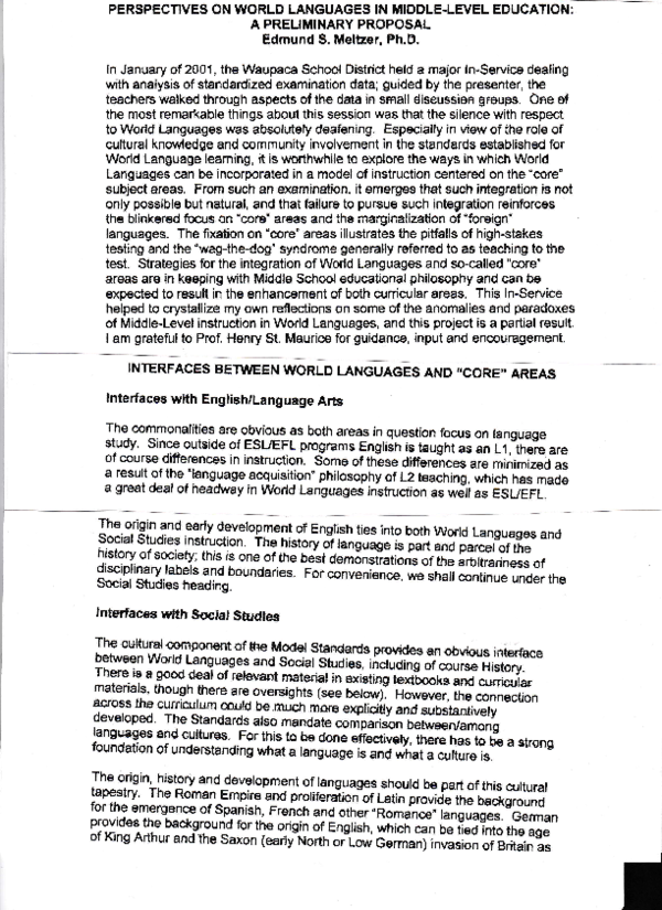 (PDF) PERSPECTIVES ON WORLD LANGUAGES IN MIDDLE-LEVEL EDUCATION: A ...