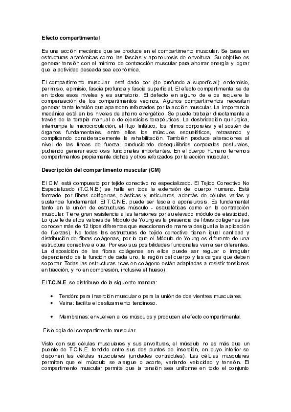 (DOC) Compartimentos musculares.