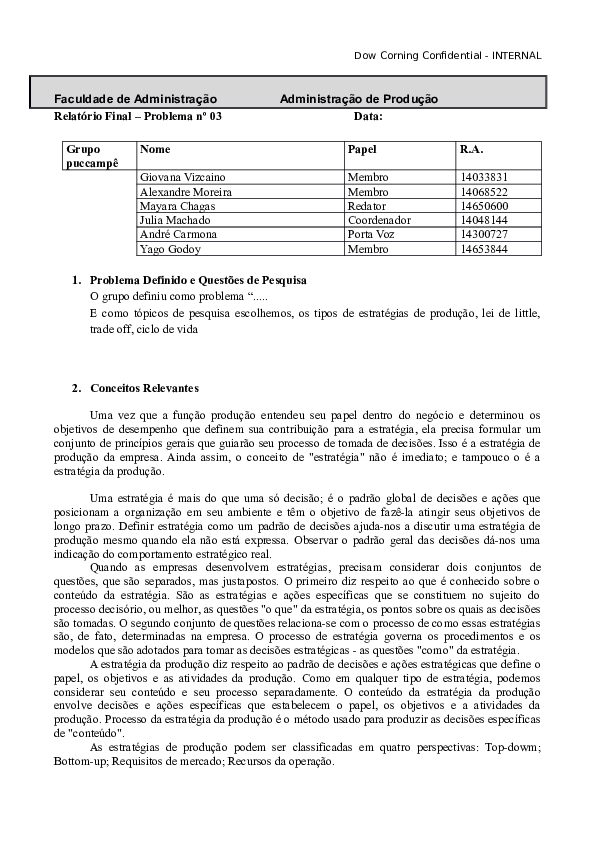 (DOC) RELATORIO FINAl - TRABALHO