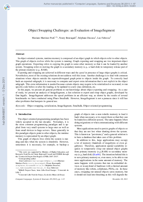 (PDF) Object swapping challenges: An evaluation of imageSegment