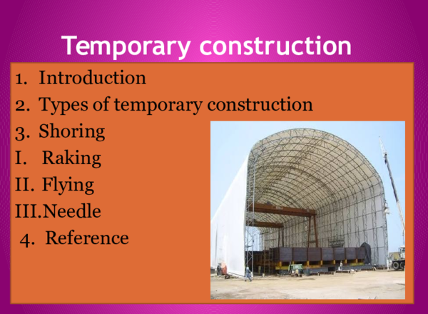 (PPT) Temperoary Construction