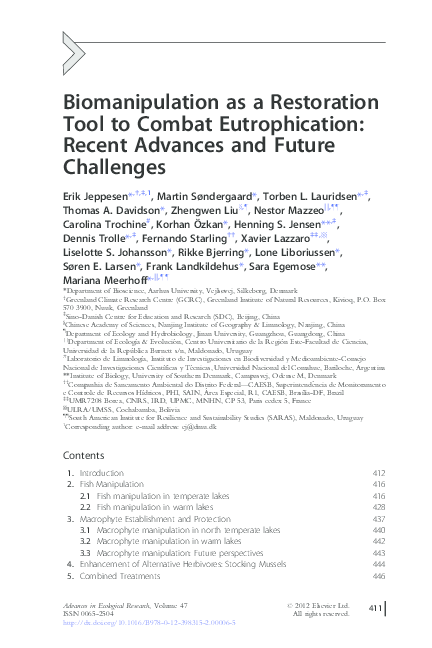 (PDF) Biomanipulation as a Restoration Tool to Combat Eutrophication