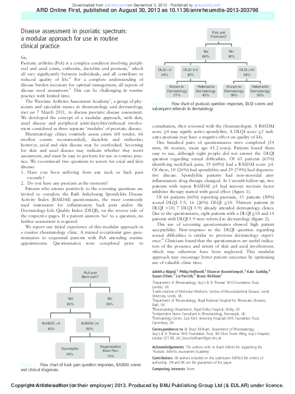 (PDF) DAS28 and Rheumatoid Arthritis: The Need for Standardization