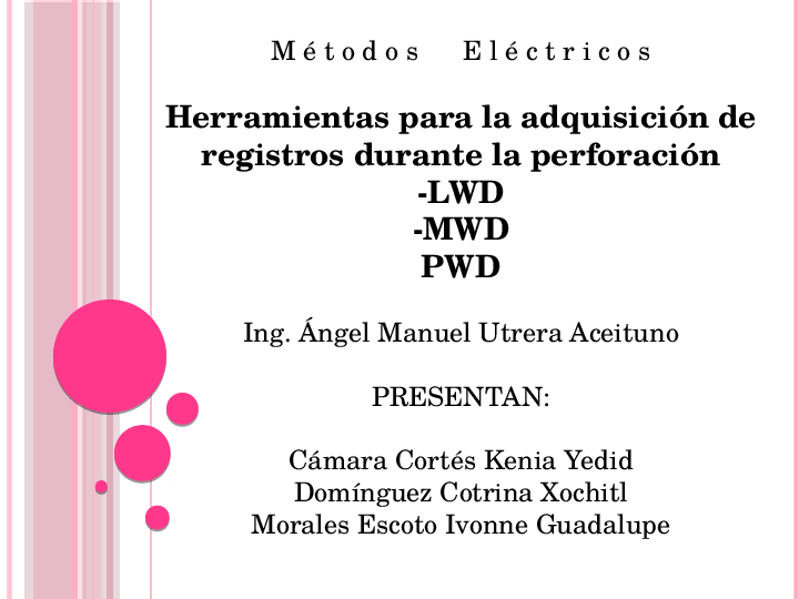 (PPT) HERRAMIENTAS MWD
