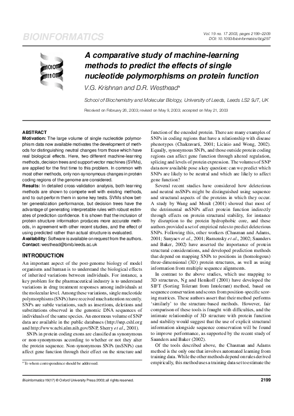 (PDF) A comparative study of machine learning methods for authorship attribution
