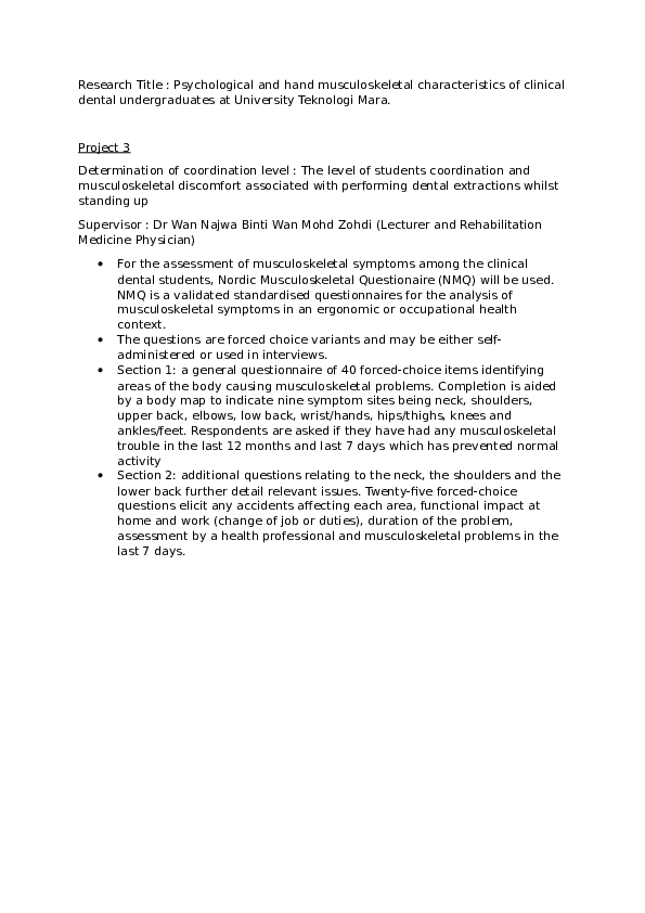 (DOC) Dental Research Proposal - Project