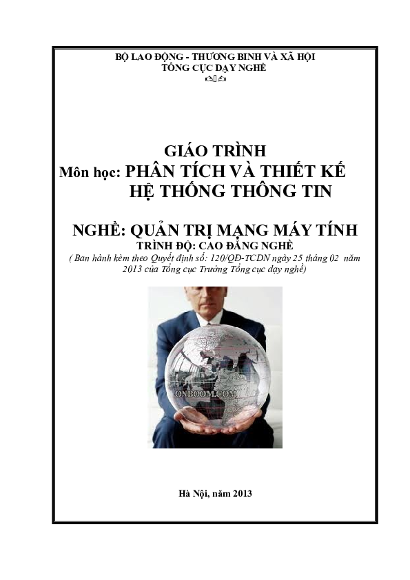 (DOC) Giao trinh PTTK HTTT