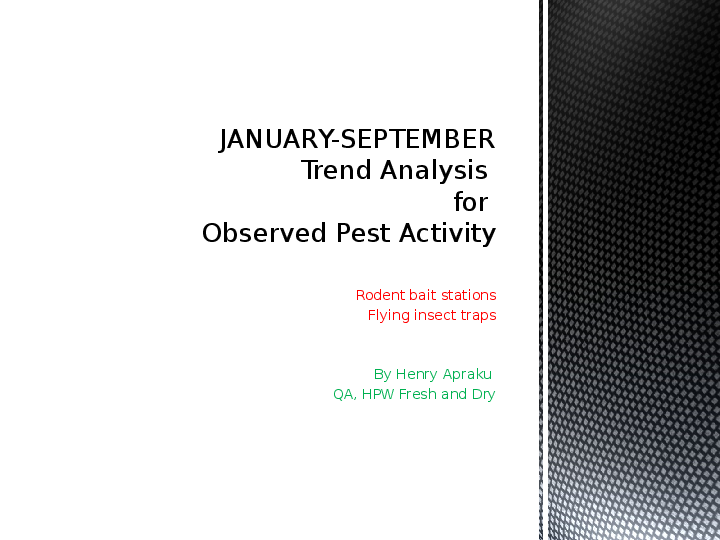 (PPT) PEST CONTROL TRENDS AND ANALYSIS