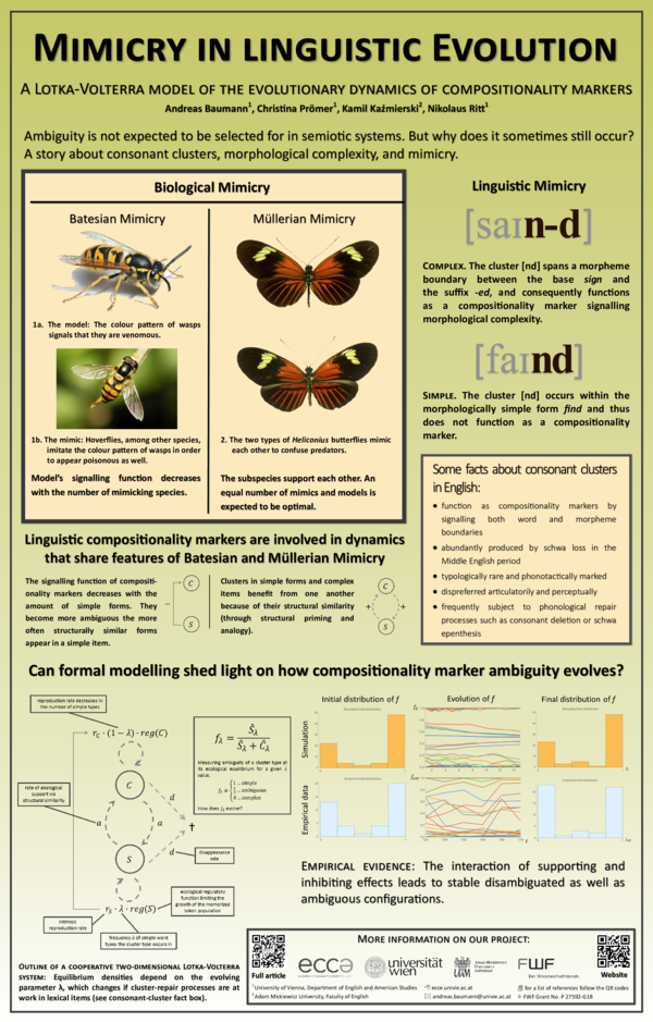 Mimicry in linguistic Evolution