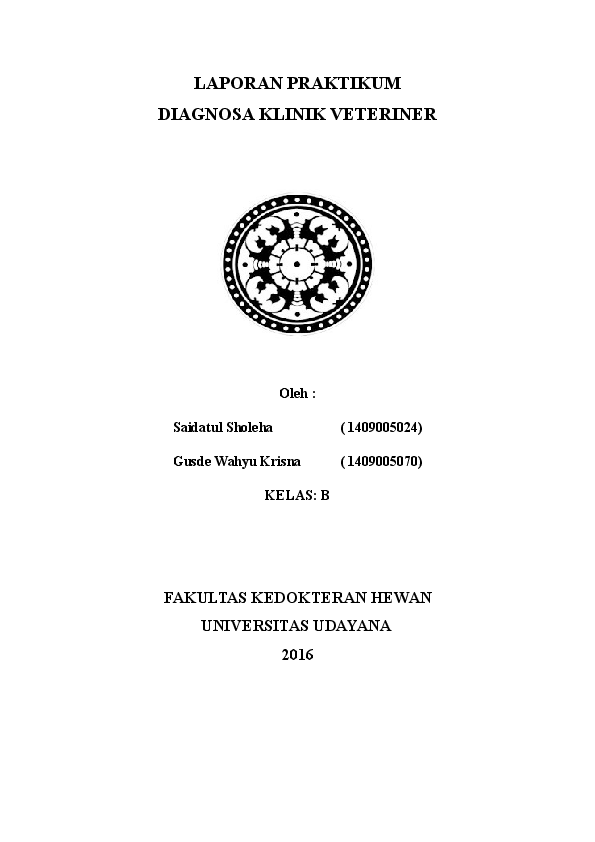 (DOC) Diagnosa Klinik Konsultasi Pemeriksaan Umum