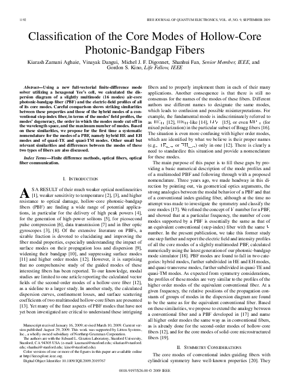 (PDF) Classification of the Core Modes of Hollow-Core Photonic-Bandgap ...
