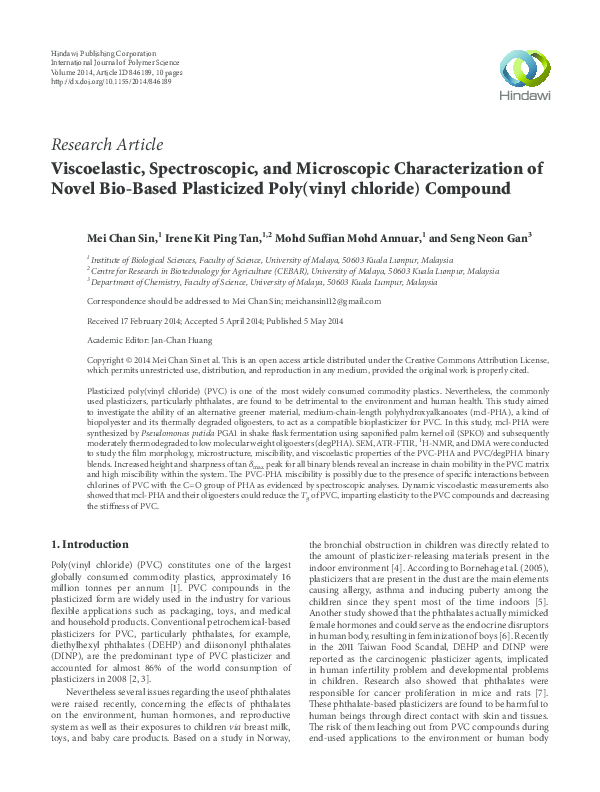 (PDF) Viscoelastic, Spectroscopic, and Microscopic Characterization of ...