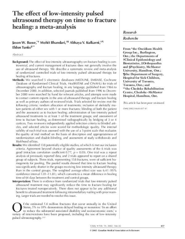 (PDF) Effect of Shockwave Therapy Versus Low-Intensity Pulsed ...
