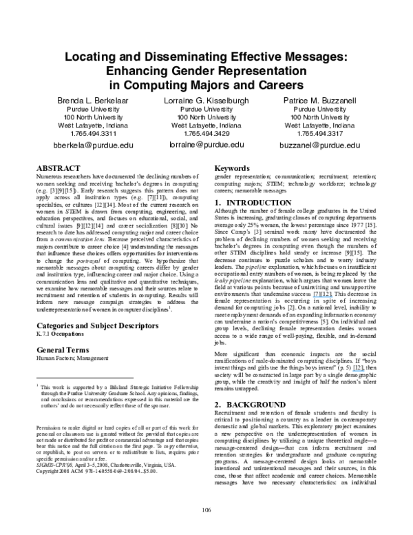 (PDF) Locating and disseminating effective messages