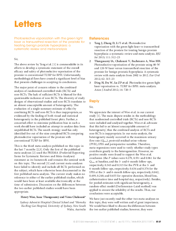 (PDF) Photoselective vaporization with the green light laser vs ...