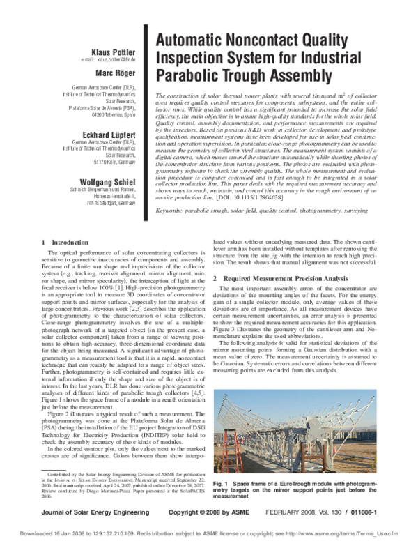 (PDF) Automatic Non-Contact Quality Inspection System for Industrial ...