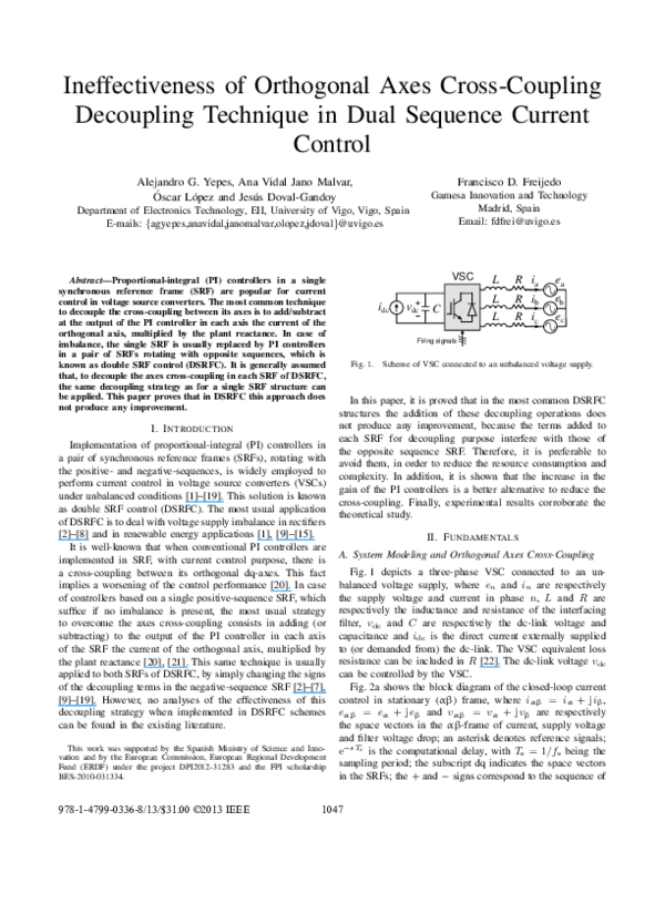 Pdf Ineffectiveness Of Orthogonal Axes Cross Coupling Decoupling
