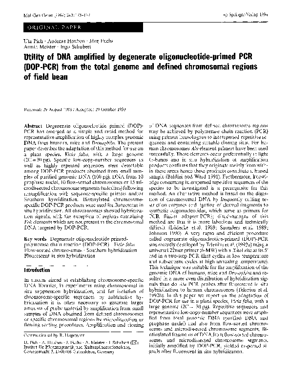 (PDF) Utility of DNA amplified by degenerate oligonucleotide-primed PCR ...
