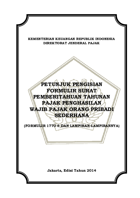 (PDF) Petunjuk Pengisian SPT 1770 S